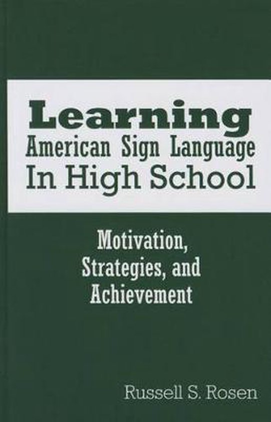Learning American Sign Language in High School | 9781563686429 ...