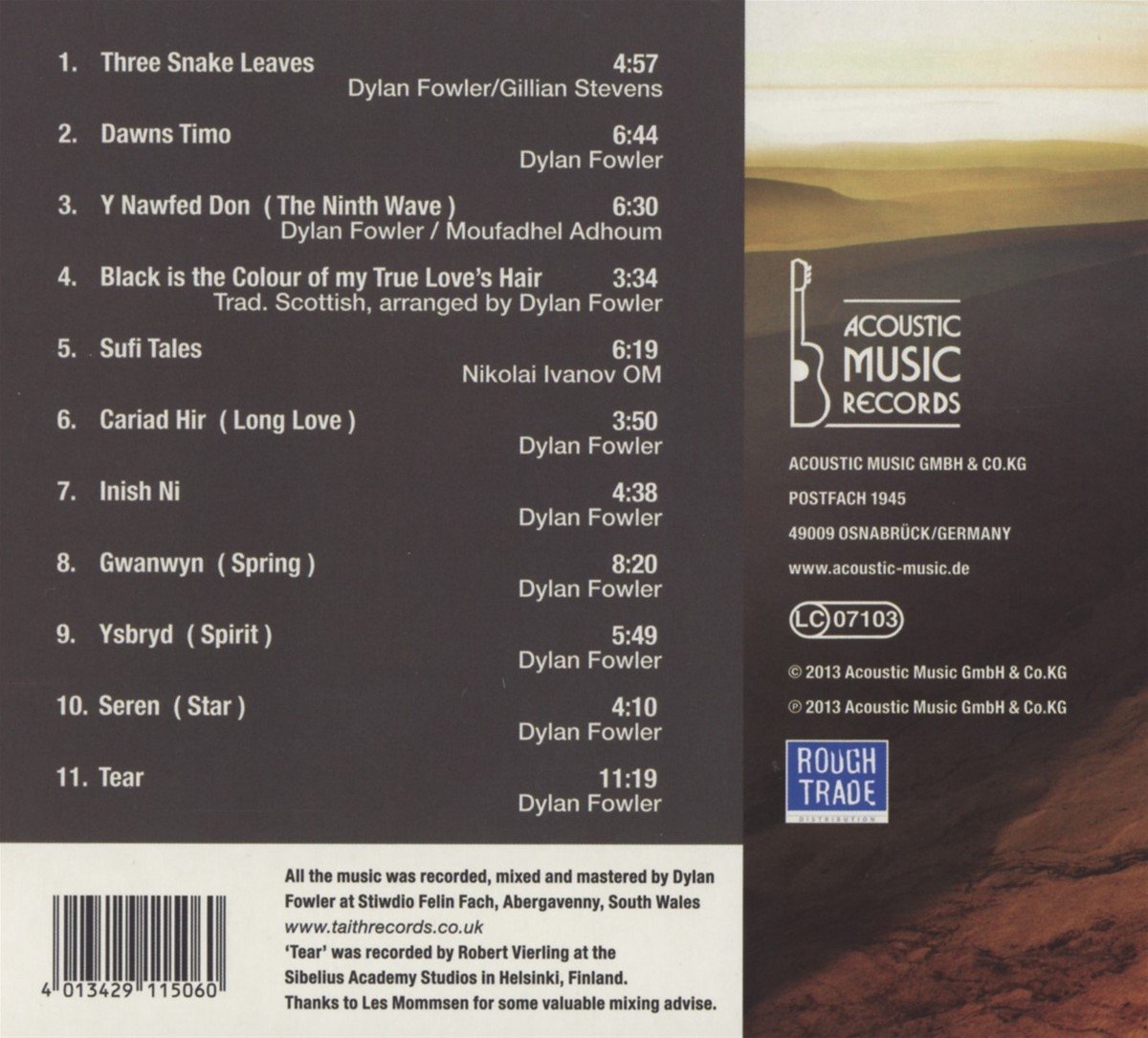 Dylan Fowler - A Passionate Landscape (CD), Dylan Fowler | CD (album ...