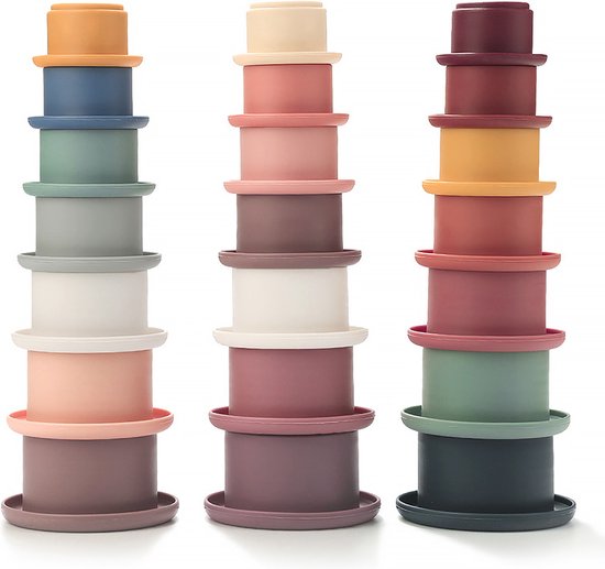 Loua's Favorites siliconen stapelbakjes - Siliconen stapeltoren ...