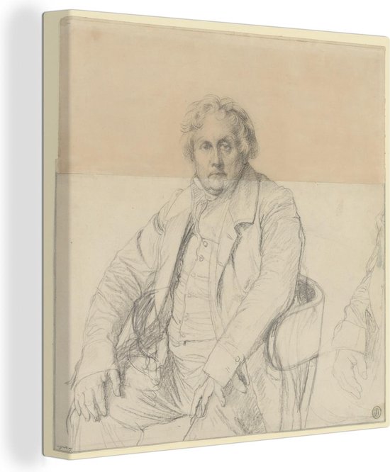 Canvas Schilderij Portret van Louis Francois Bertin - Schilderij van ...