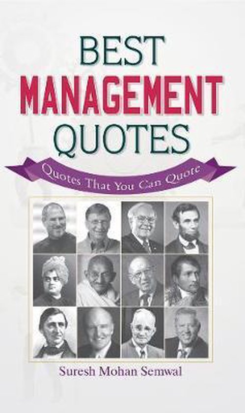 Best Management Quotes, Mohan Suresh Semwal Mohan | 9789351869214 ...