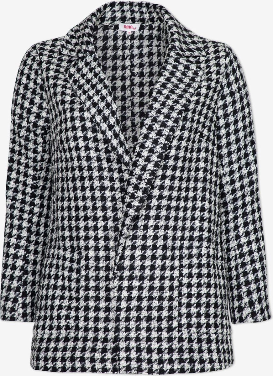 EVIVA - BLAZER PIED DE POULE ZWART/WIT | bol.com