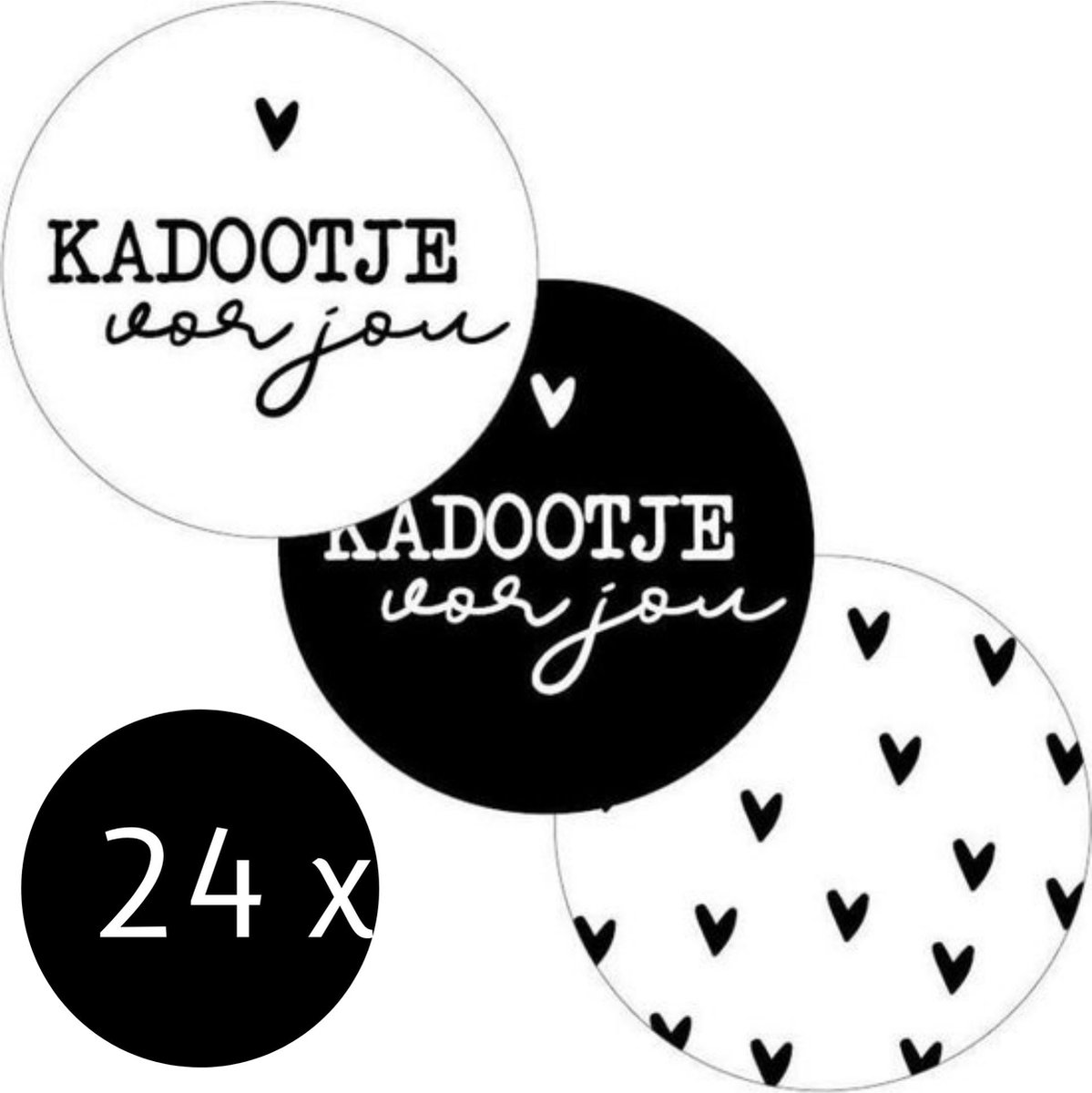 Cadeausticker Kadootje voor jou - traktatiesticker - Wensetiket - Sluitstickers - rond... | bol.com