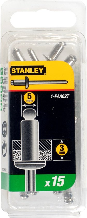 Stanley Popnagels 5X3mm -15 stuks | bol