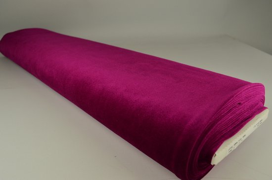 Velvet stof op rol - 165cm breed - Cassis - 30 meter | bol