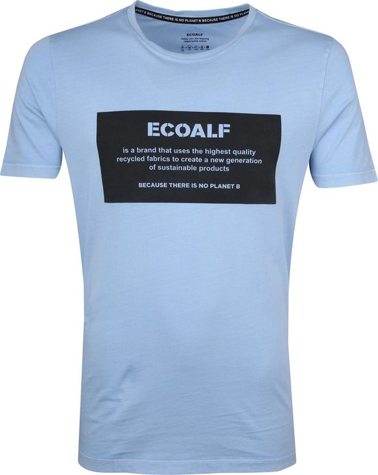 Ecoalf - Natal T-Shirt Label Lichtblauw - XXL - Modern-fit | bol.com