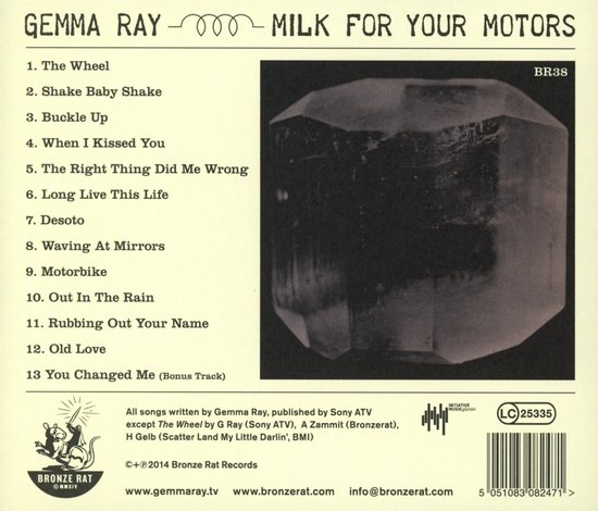 Gemma Ray - Milk For Your Motors (CD), Gemma Ray | CD (album) | Muziek ...