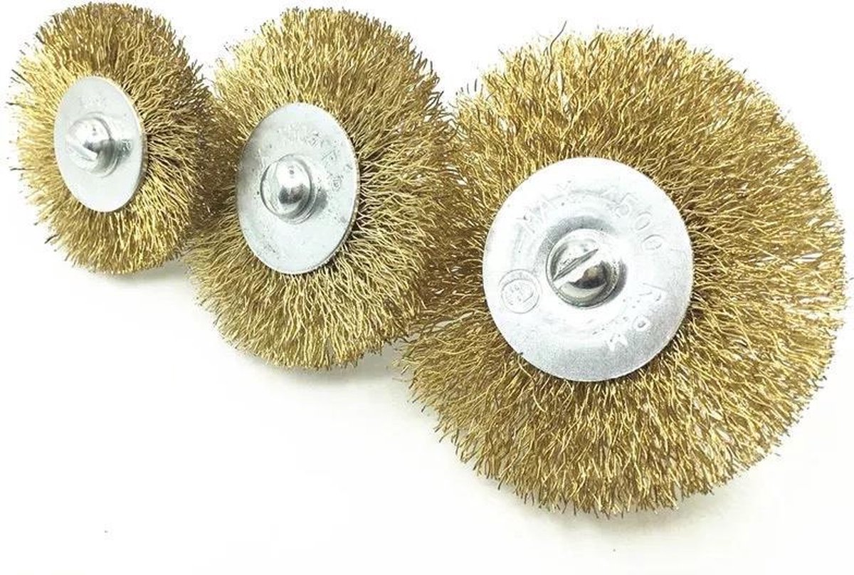 GoldTools Staalborstelset 8 delig - Schuurborstel - Staalborstel ...