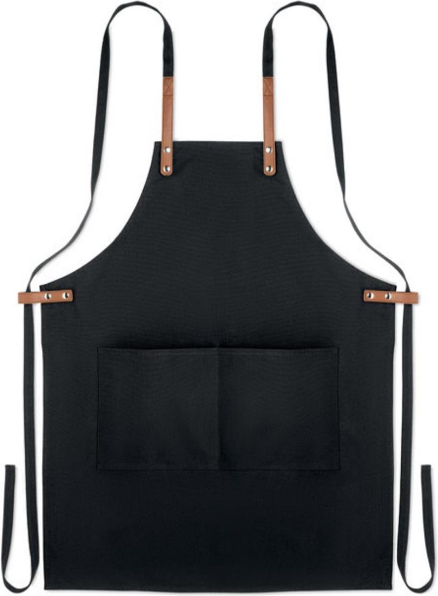 Keukenschort biologisch katoen - Schort - Kook schort - Keukenschort ...