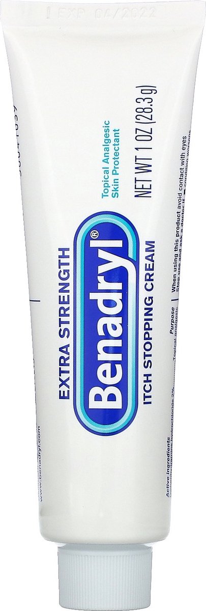 Benadryl, Extra Strength, Itch Stopping Cream - Jeuk crème - Tegen ...