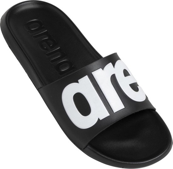 Arena Slippers - Maat 43 - Unisex - zwart - wit | bol.com