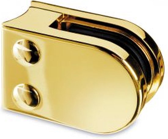 Glasklem ovaal buis | Zamak vermessingd | 2 stuks | d=42,4 mm | 45x63 ...