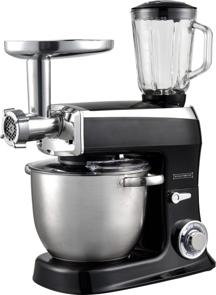 Royalty Line 3 in 1 Kitchen Machine, Blender, Meat Grinder -2100W Black ...