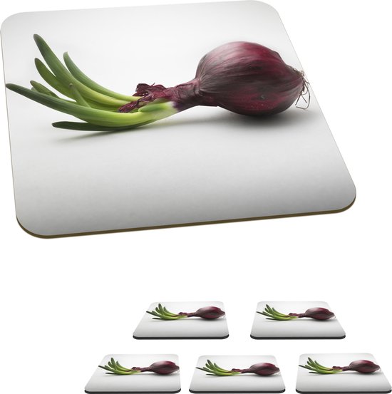 Onderzetters voor glazen - Groene stengel ontspringt uit de bloeiende ...