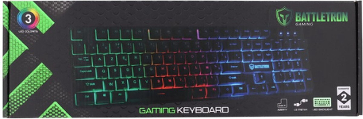 Battletron gaming toetsenbord | Ultra snelle optische switches ...