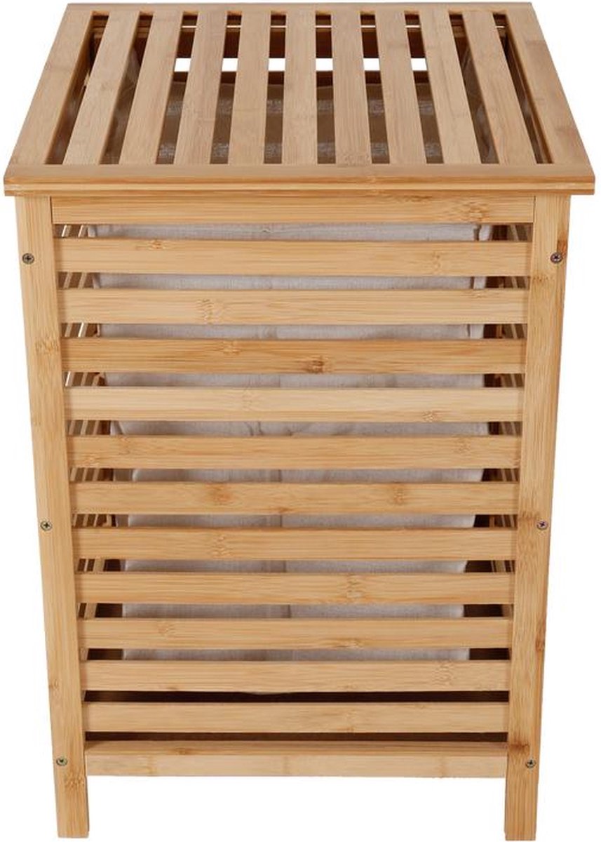 Bamboe wasmand met deksel | Bamboo wasmand | Wasmand bamboe 1 vak ...