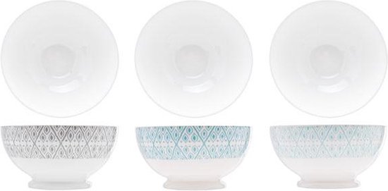 Symbol Bowl 3ass D14.5cm 48clgreen - Light Green - Grey | bol