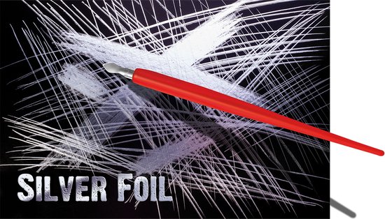 Essdee - Scraperboard - Hobby karton scratchboard - Zilverfolie - 229 x ...