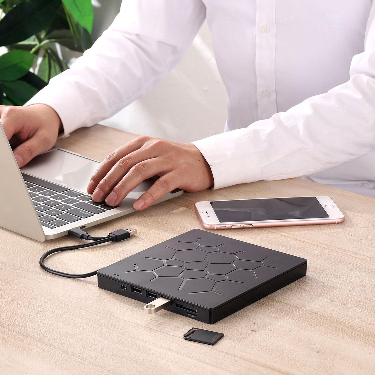 Luxel 7-in-1 - Externe DVD Speler Voor Laptop - Externe CD DVD Speler ...