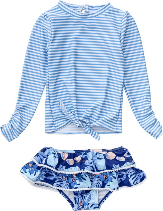 Snapper Rock - UV Ruffle zwemset voor meisjes - Lange mouw - Mango ...