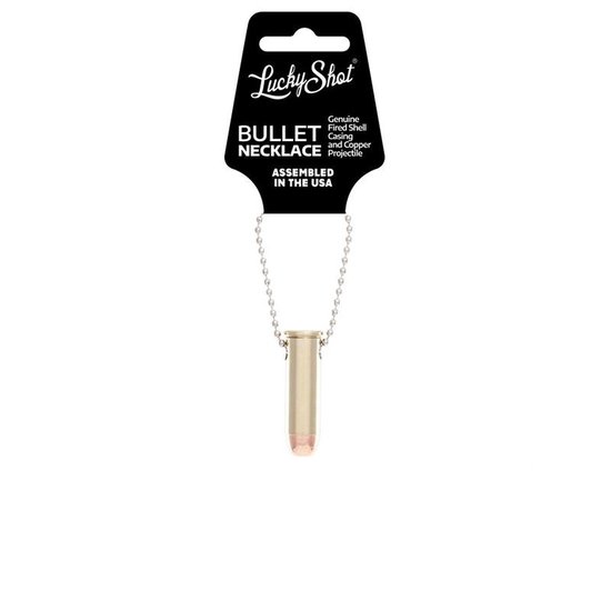 Lucky Shot USA - Ball Chain Bullet Necklace 44 Magnum (kogelketting ...