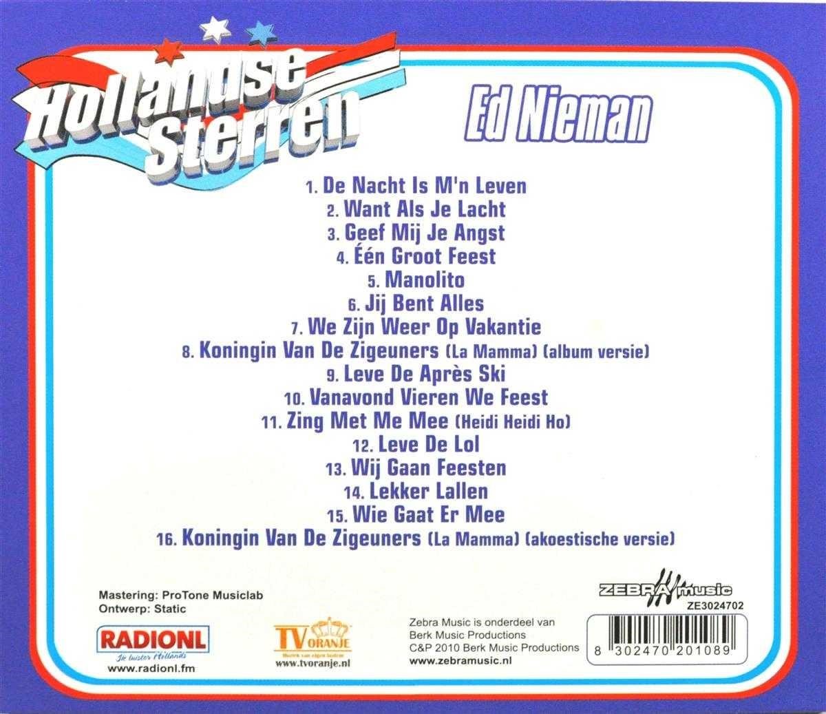 Ed Nieman - Leve De Lol & Andere Hits (CD), Ed Nieman | CD (album ...