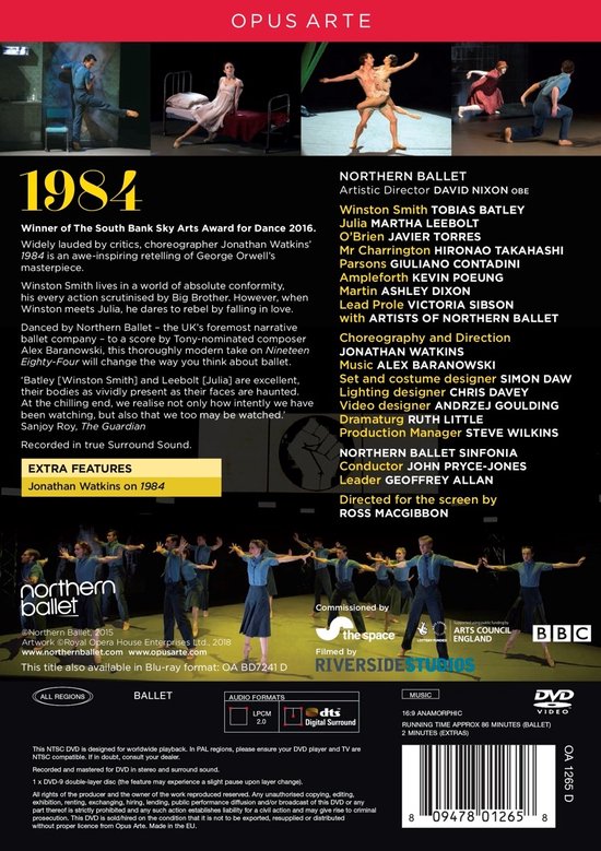 Northern Ballet John Pryce-Jones - 1984 A Ballet By Jonathan Watkins ...