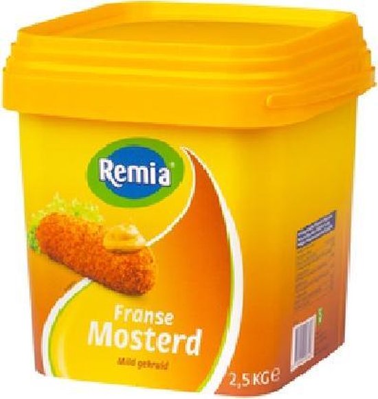 Remia franse mosterd vierk.emmer 2.5 kg | bol