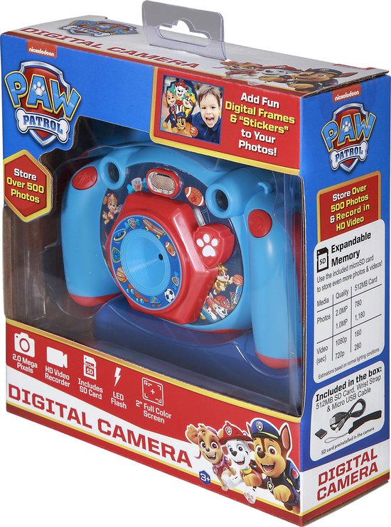 PAW Patrol - Digitale camera - Inclusief SD Kaart - PW535 | bol