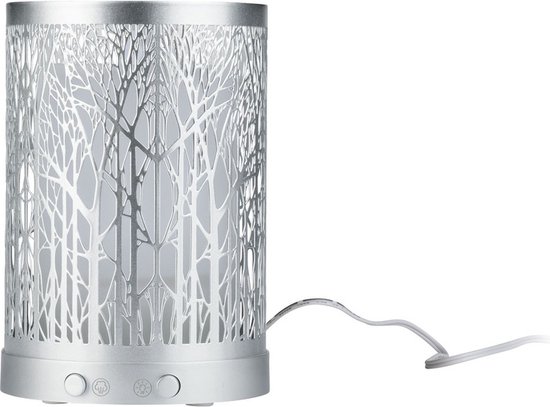 SILVERCREST® Aromadiffuser -windlicht-look - Zilver - LED licht | bol