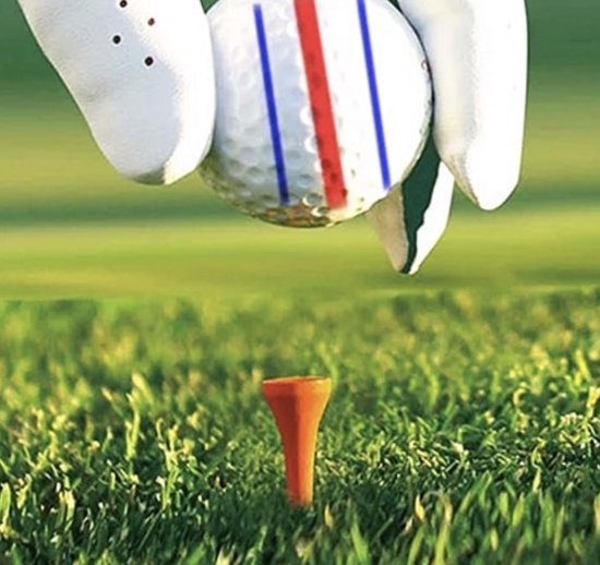 Golfbal putting lijn sjabloon - Bal Markeren - Inclusief 2 stiften | bol