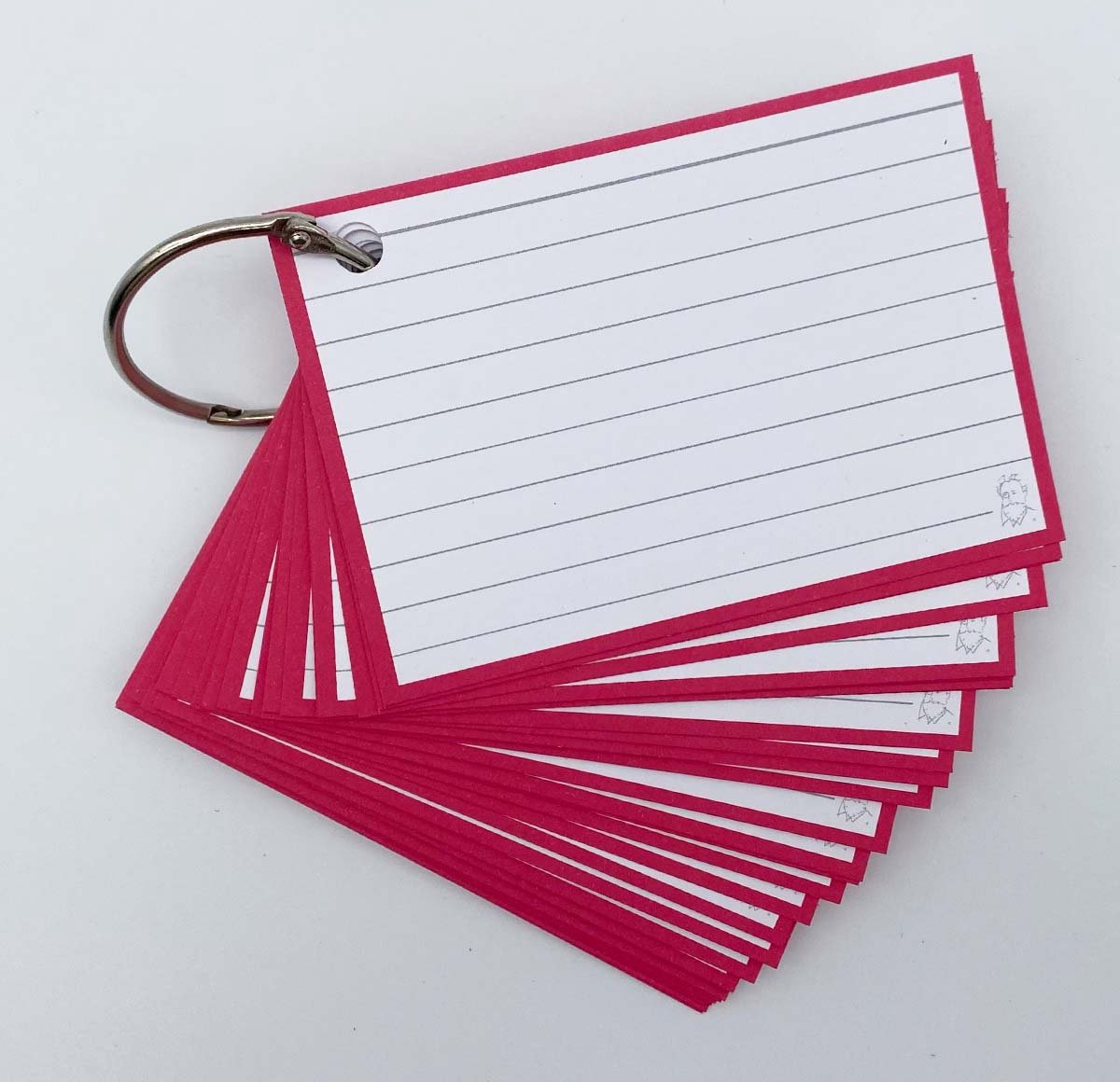Leitner Flashcards - 50 flashcards A7 formaat (7,4 x 10,5 cm) - Roze - Systeemkaarten... | bol.com