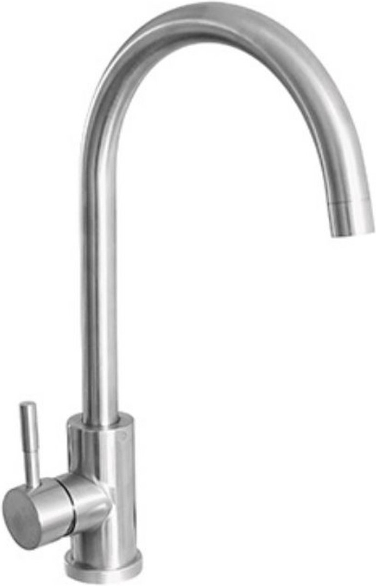 Rubio Inox Round keukenkraan draaibare uitloop volledig RVS | bol.com