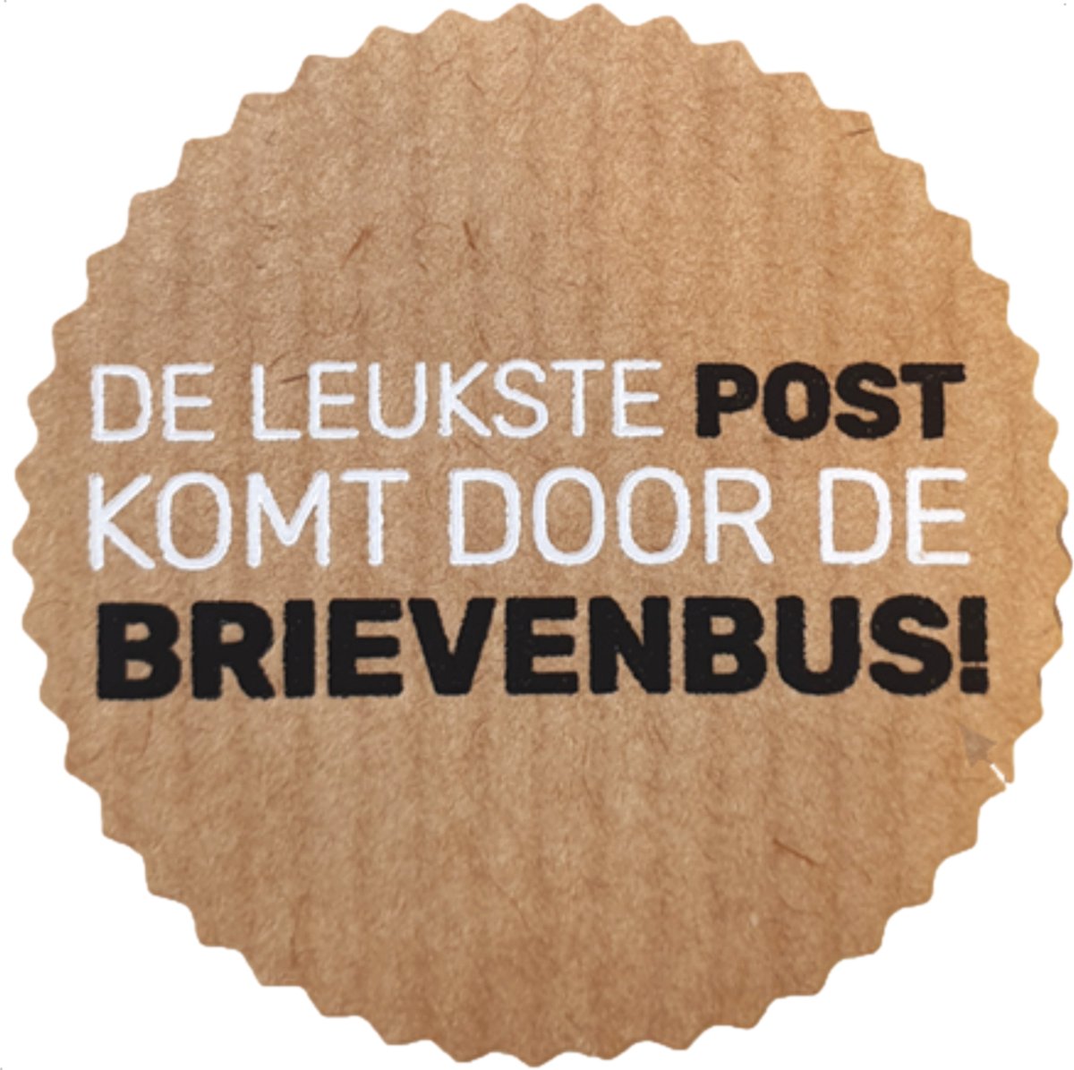 100 Sluitstickers Large 44mm-Thank You Stickers-Bedankt Stickers-De Leukste Post Komt... | bol.com