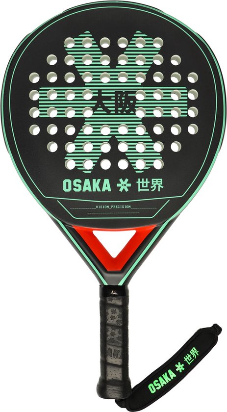 Osaka Vision Padel Racket Precision Fr - Black/jade/red - Padel - Padel ...