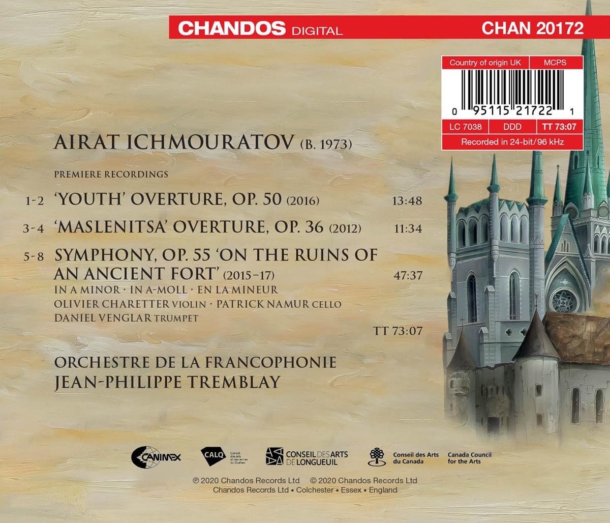Orchestre de la Francophonie, Jean-Philippe Tremblay - Ichmouratov ...