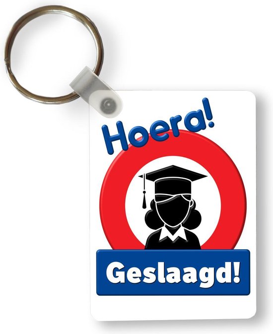Sleutelhanger - Geslaagd - Vrouw - Minimalisme - Uitdeelcadeautjes ...