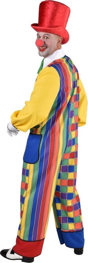 Clown & Nar Kostuum | Dol Dwaas Regenboog Circus Clown Overall | Man ...