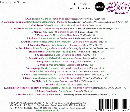 Various Artists - Discover Music From Latin America With Arc Music (CD ...