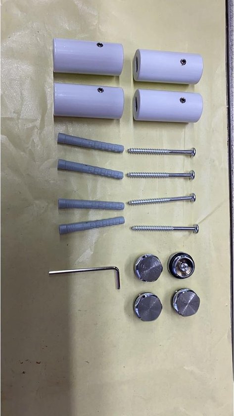 Guo Triton bevestigingsset voor radiator wit, wit | bol