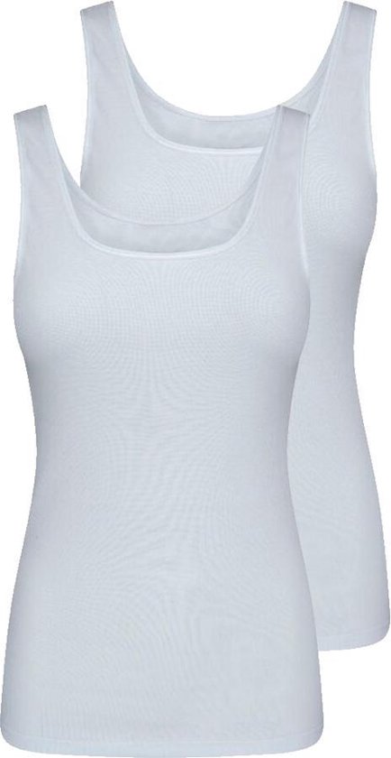 Dames Hemd - Wit - 2 Pack - Maat 36/38 | bol