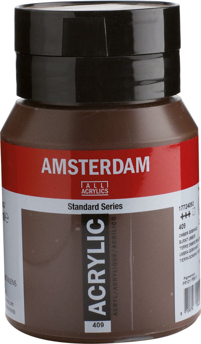 Amsterdam acrylverf 500ml 735 Oxide zwart | bol
