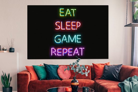 Canvas - Gaming poster - Gamen - Led - Neon - Verlichting - Game ...