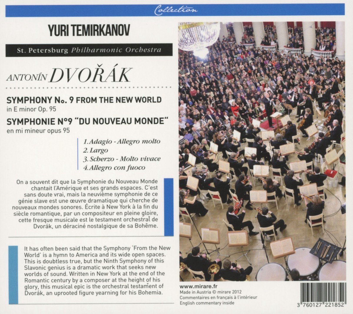 St. Petersburg Philharmonic Orchestra - Dvorák: New World Symphony (CD ...