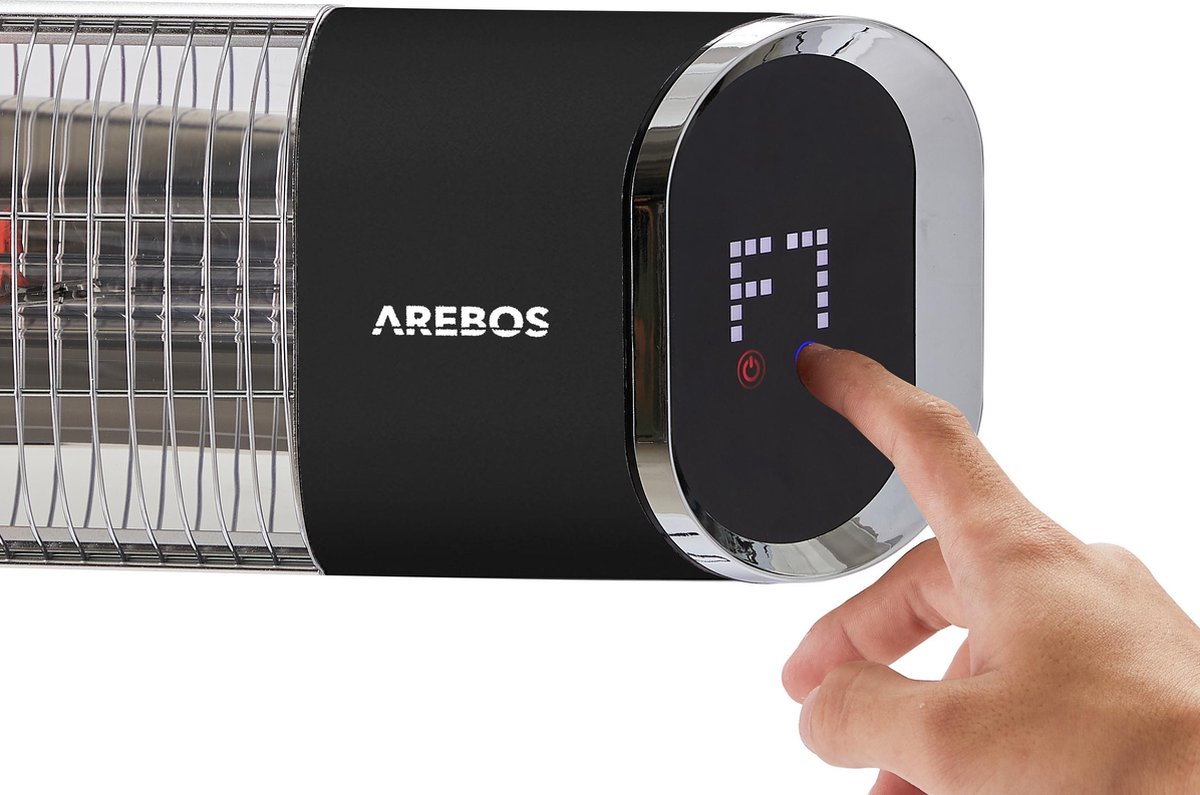 AREBOS Infraroodstraler 2000W - Infrarood Verwarming - Terrasverwarmer ...