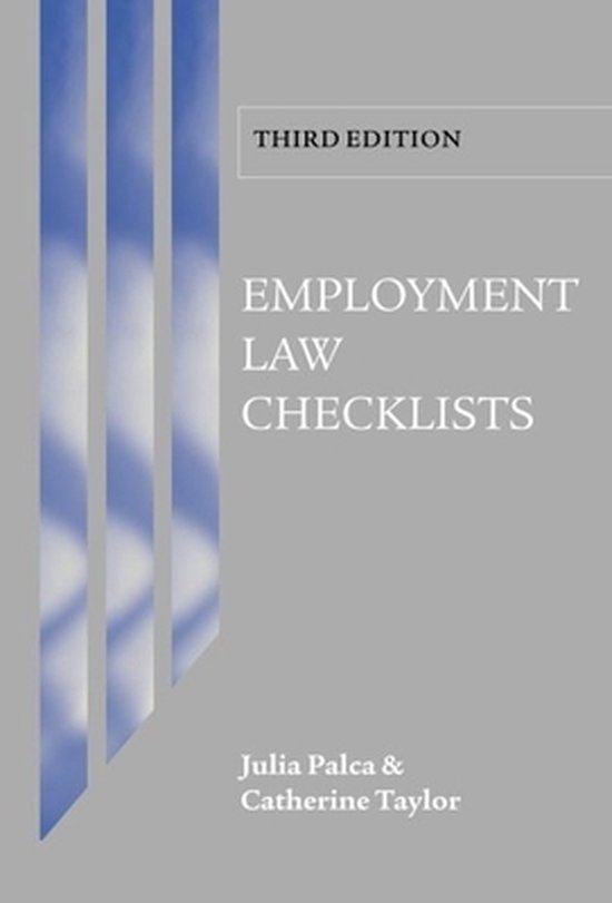 Employment Law Checklists | 9780199265046 | Julia Palca | Boeken | bol.com