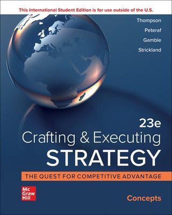 ISE Crafting and Executing Strategy: Concepts | 9781264370597 | Arthur ... ISE Crafting and Executing Strategy: Concepts | 9781264370597 | Arthur ...