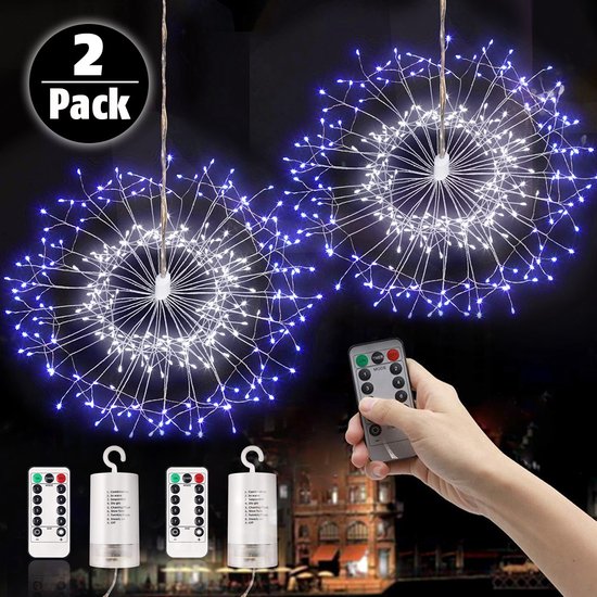 LED dandelion light x 2 pack | Led vuurwerk licht | kerstversiering ...