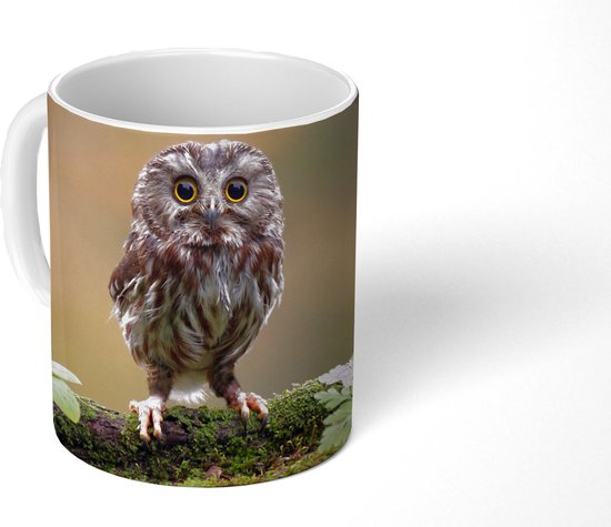 Mok - Koffiemok - Kleine uil - Mokken - 350 ML - Beker - Koffiemokken ...