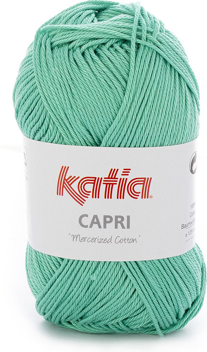 Katia Capri - kleur 170 Heldergroen - 50 gr. = 125 m. - 100% katoen ...